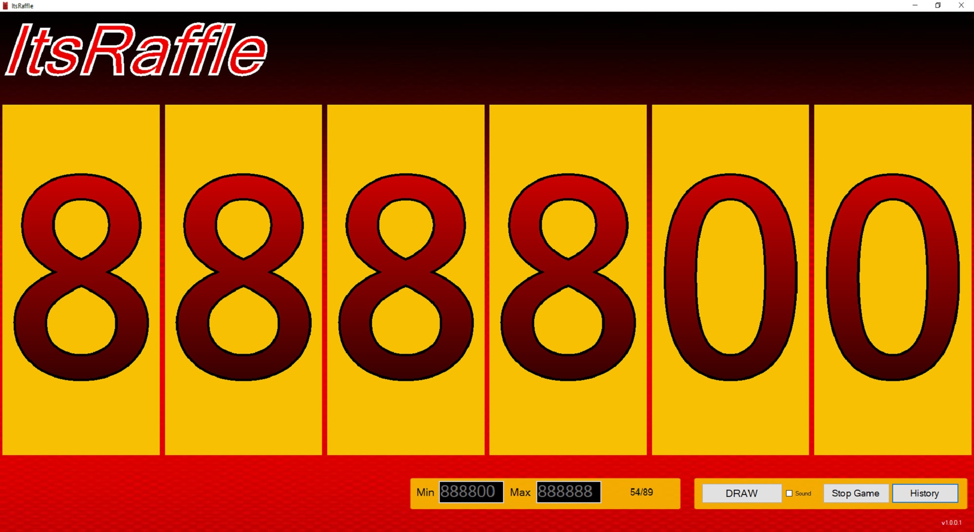Itsraffle Raffle Game Software Windows PC Bingo Random Number Generator ...