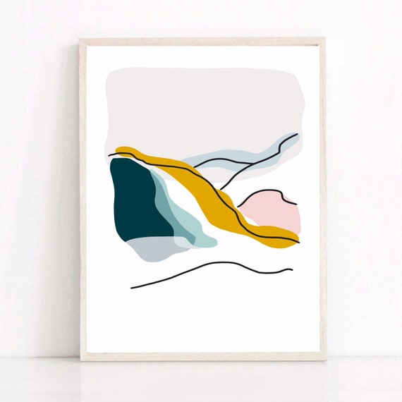 Abstract Landscape Digital Print | Etsy