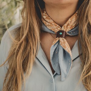 Concho Bandana. Leather Slide. Sliders. Cuff. Concho Turquoise Stone ...