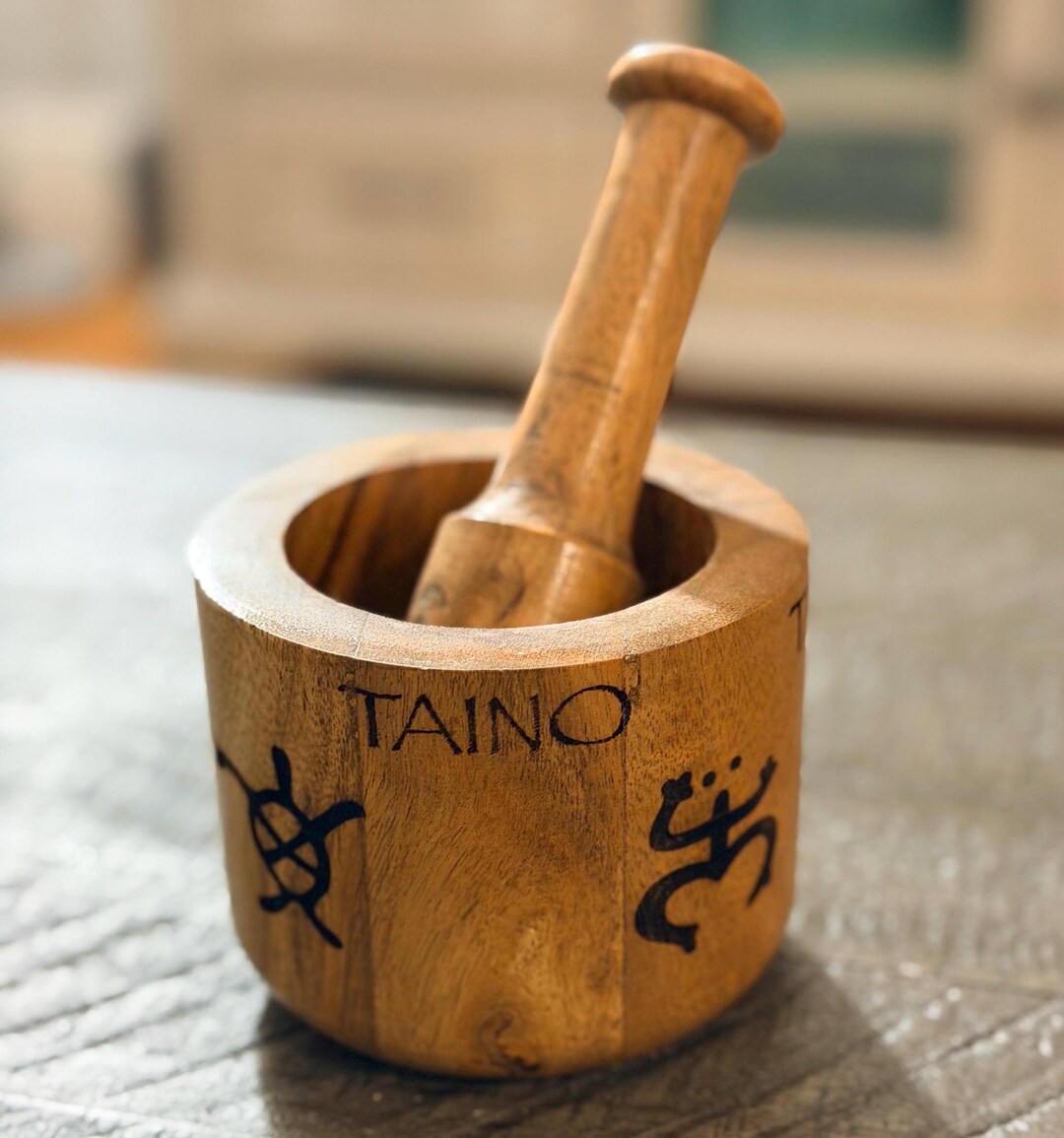 Taino Custom Engraved Pilón (mortar and Pestle) - Etsy