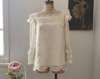 Spanish Lace Blouse - Etsy