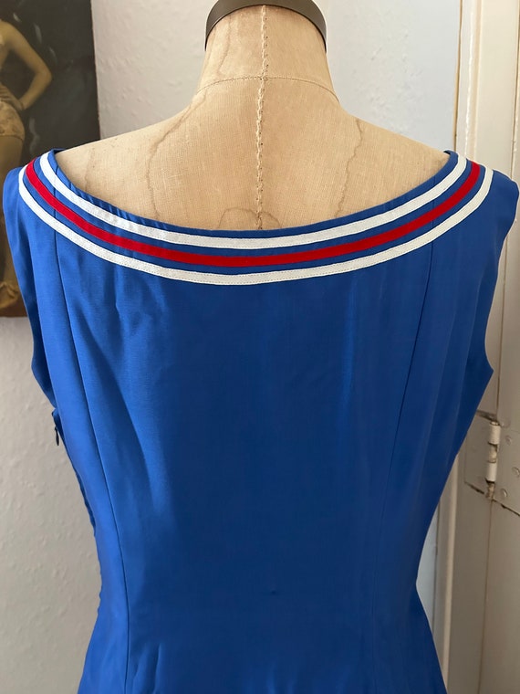 Vintage Early 70s Royal Blue Majorette Style Tunic To… - Gem
