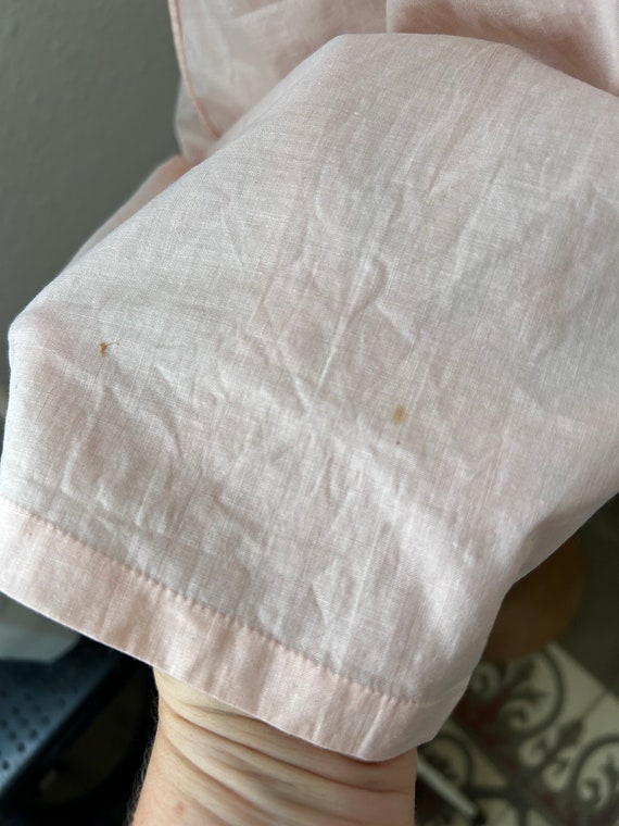 Vintage 1920s Peach Cotton Flapper Slip Dress Size La… - Gem