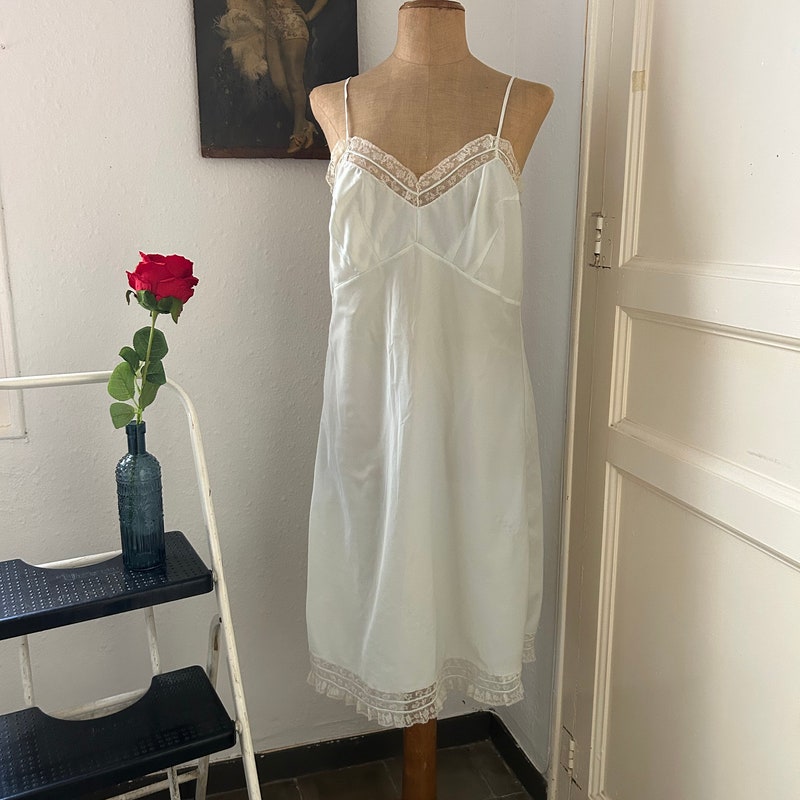 Lace Slip Dress Etsy