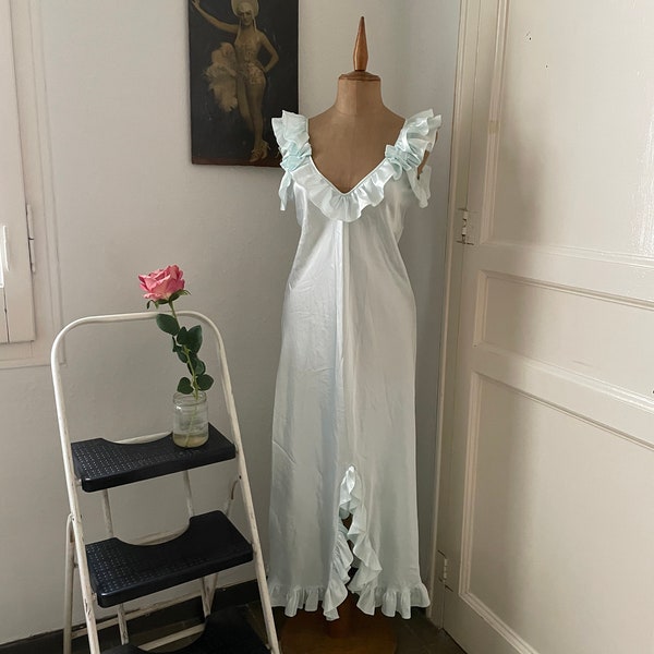 Ruffled Nightgown - Etsy