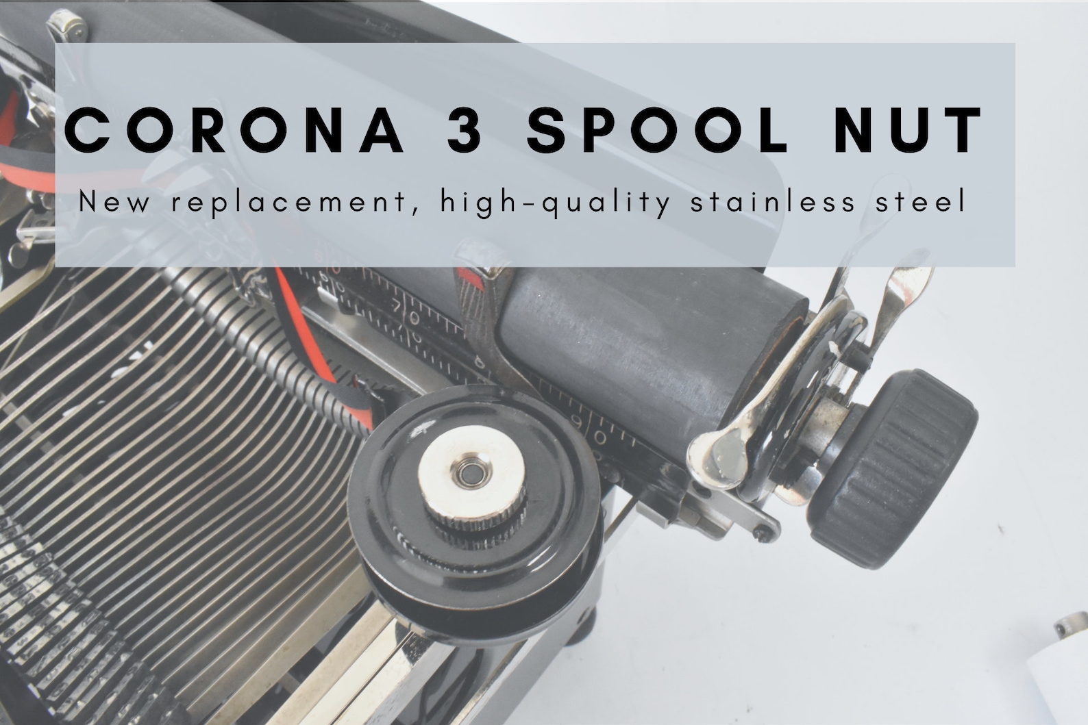 Replacement Spool Thumb Lock Nut Corona 3 Folding Typewriter, Your ...