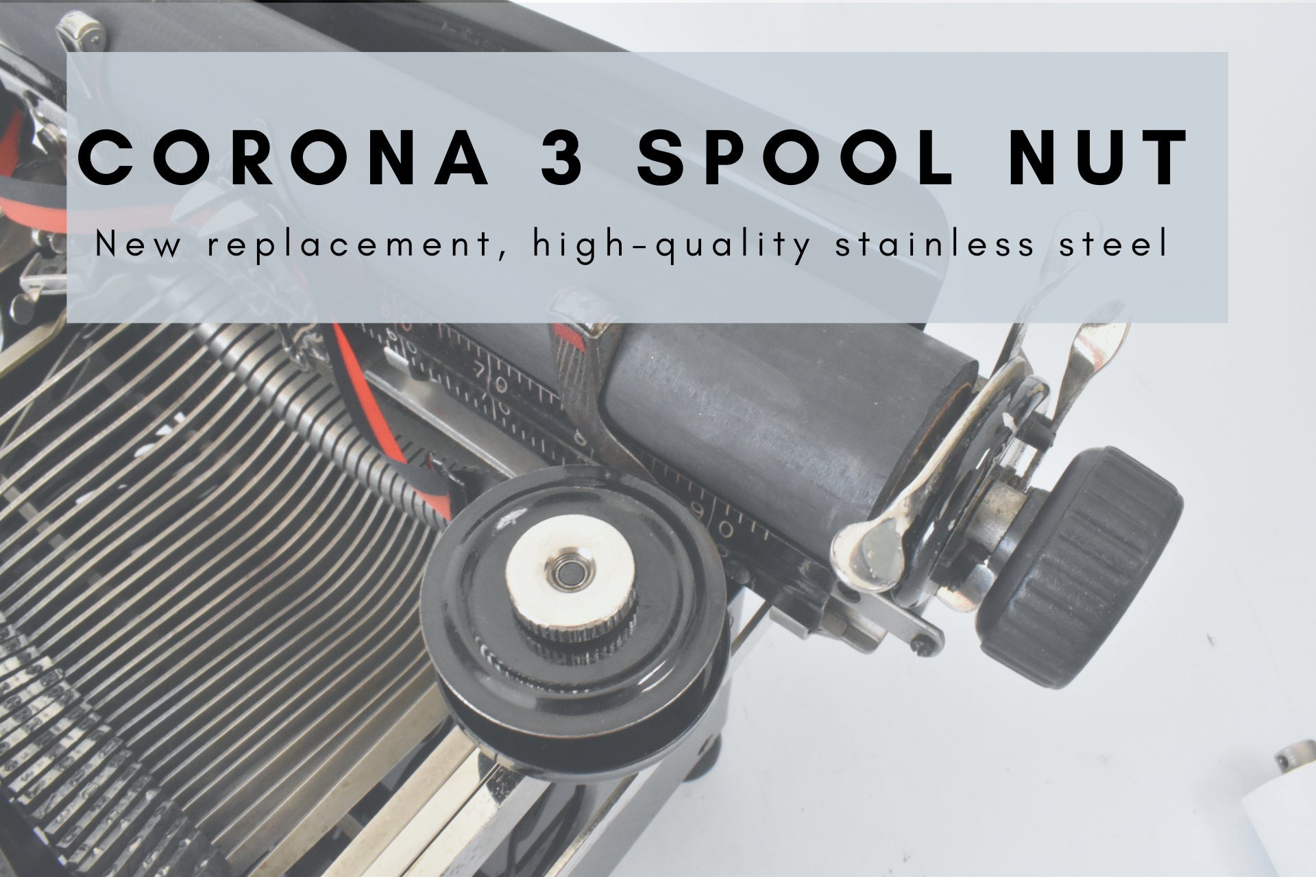 Replacement Spool Thumb Lock Nut Corona 3 Folding Typewriter, Your ...