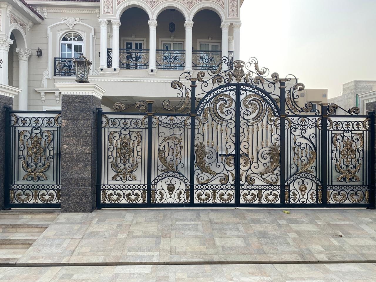 Heavy Duty Wrought Iron Gate Hand Forged Estate /driveway Gate Bespoke ...