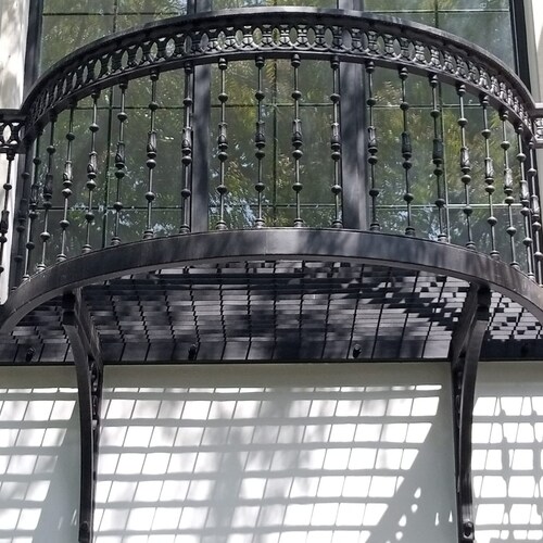 Custom Wrought Iron Balcony Railings Forged Balcony Railings - Etsy