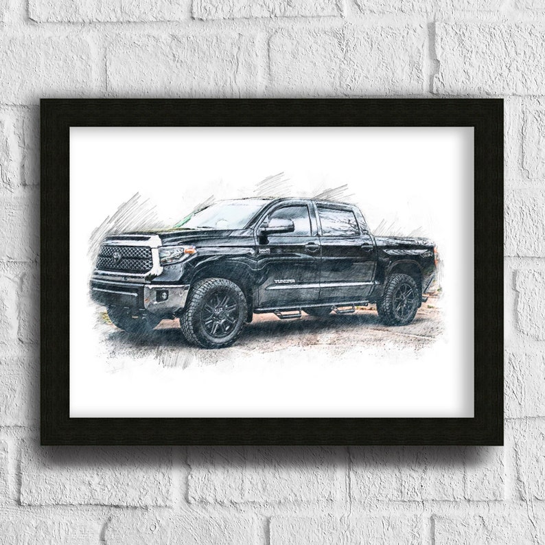 Personalised Truck Sketch Custom Truck Portrait Truck Artwork Bespoke ...