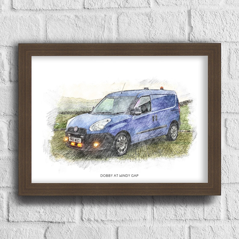 Personalised Truck Sketch Custom Truck Portrait Truck Artwork Bespoke ...