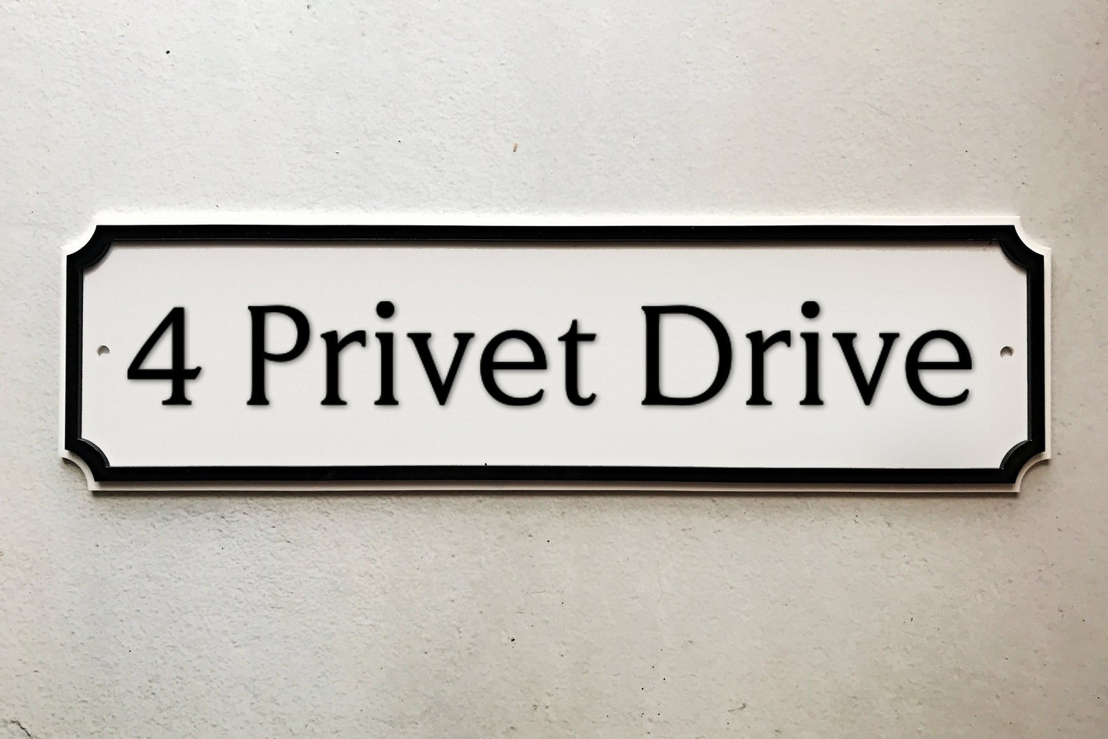 4 Privet Drive Harry Potter Inspired Street Sign. Black and - Etsy
