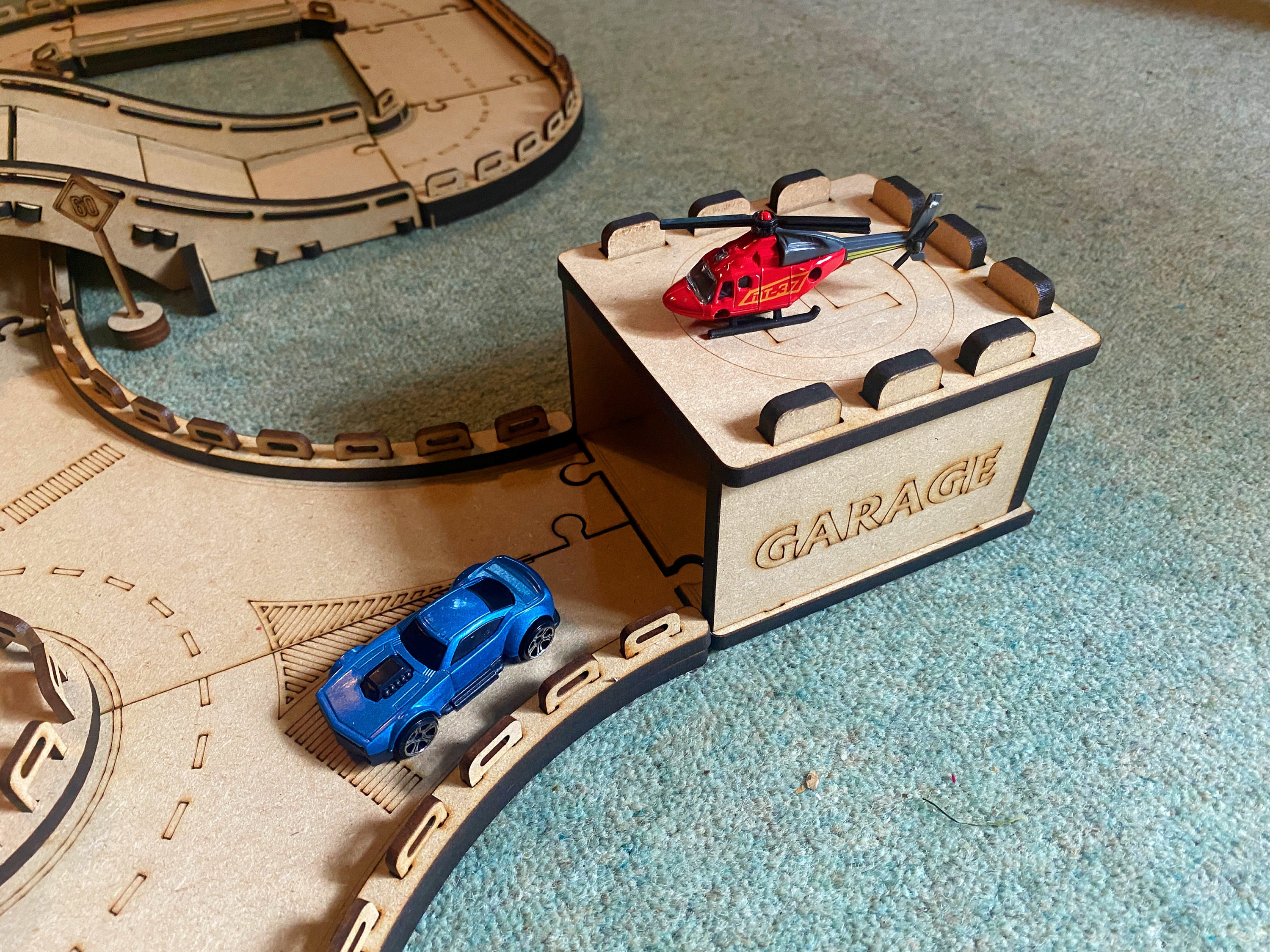 Road Layout for Matchbox Cars: Jigsaw-style Roads With Straights, Turns ...
