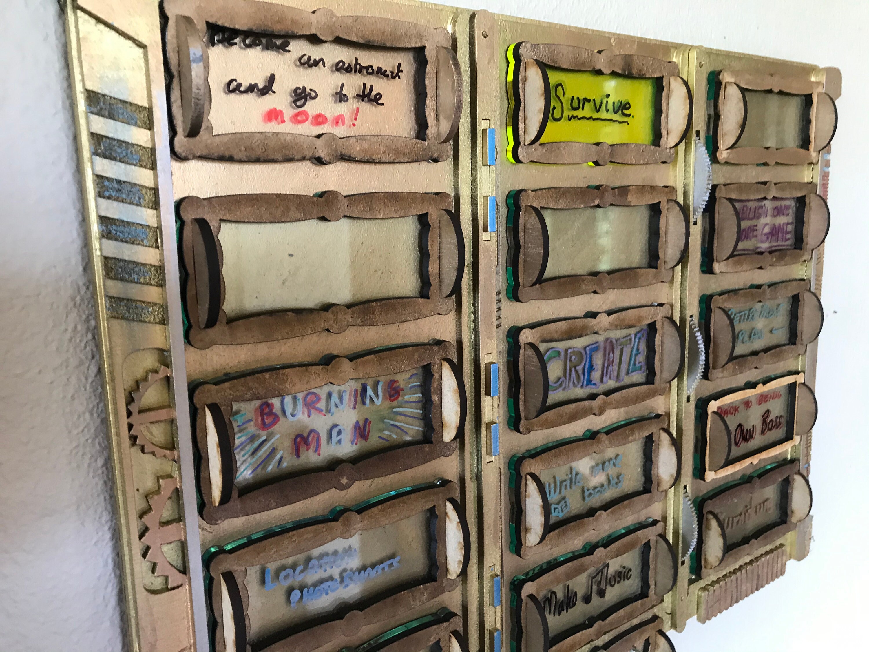 Steampunk Styled Goals Board Bucket List Life Goals Your | Etsy