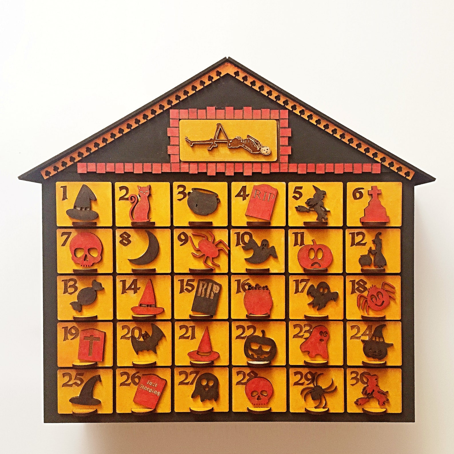 Halloween Advent Calendar 31 Day Countdown to Spooky Time - Etsy