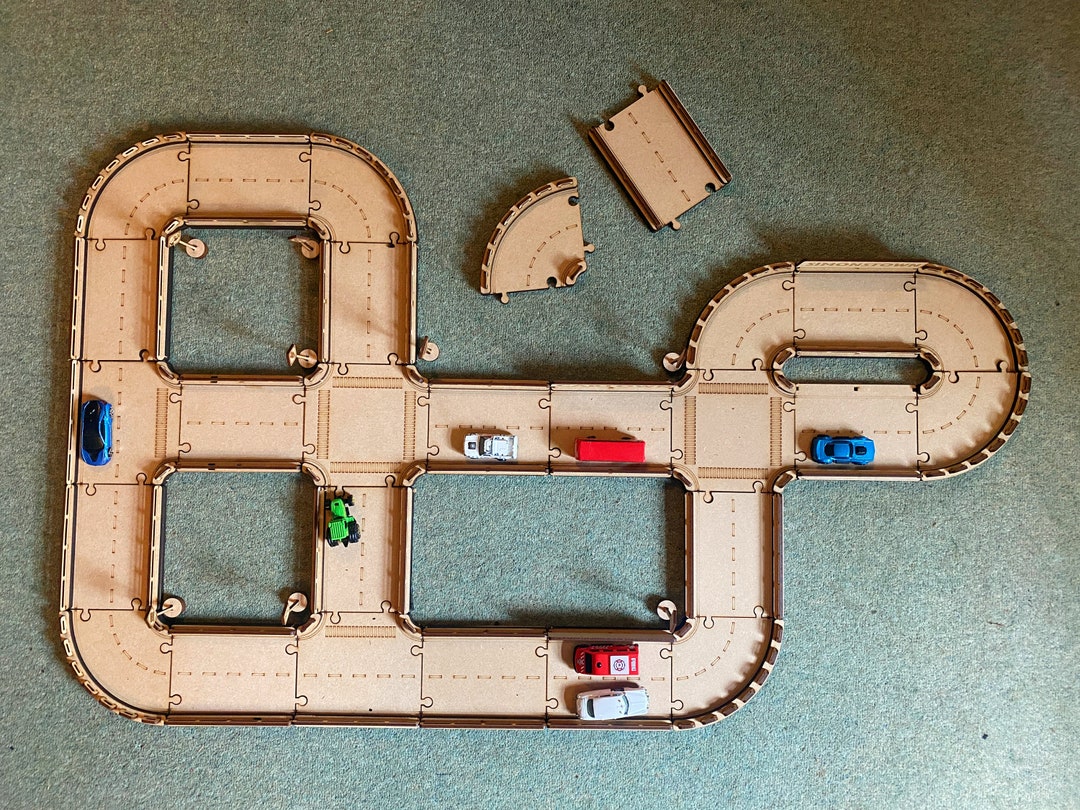 Road Layout for Matchbox Cars: Jigsaw-style Roads With Straights, Turns ...