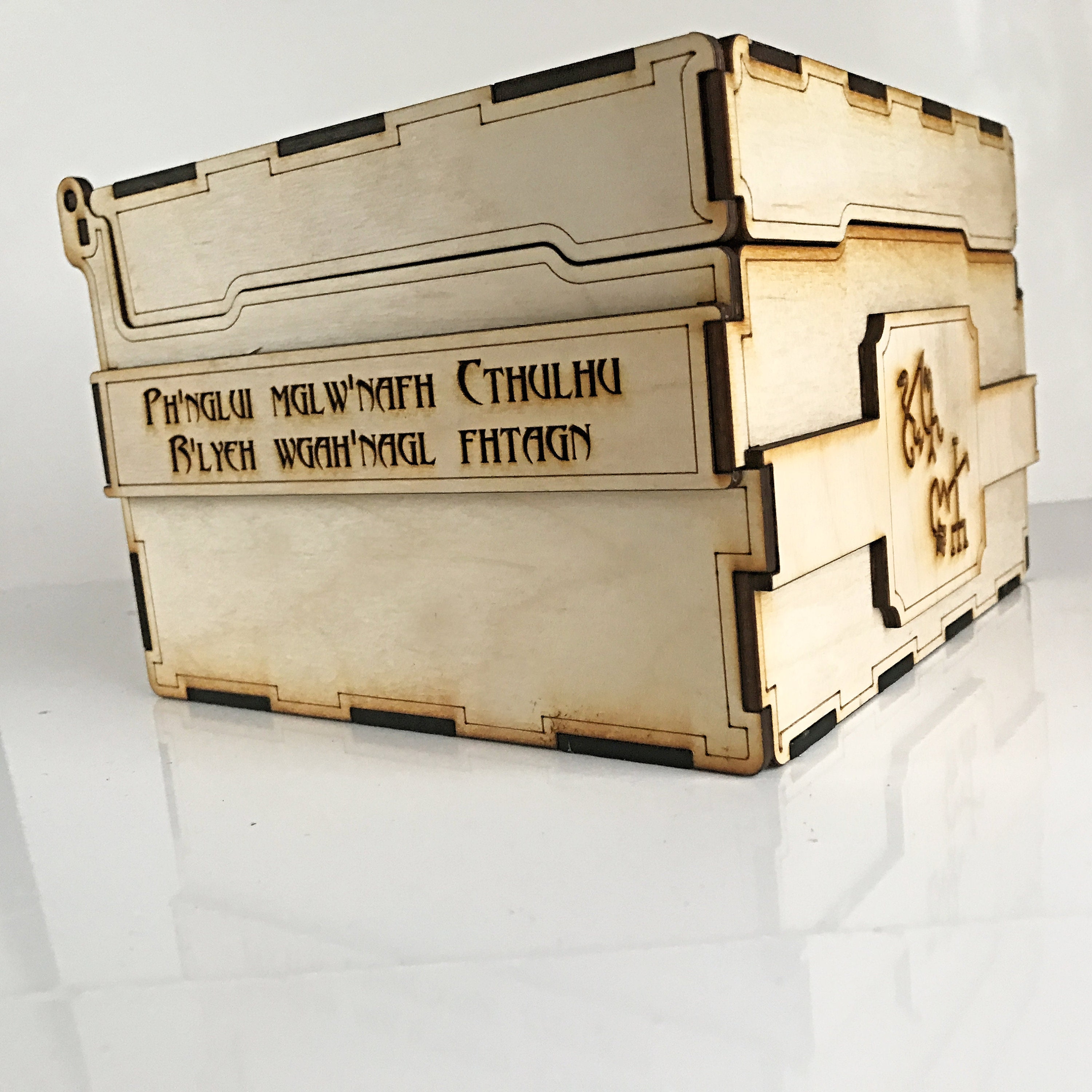 Cthulhu / Lovecraft Wooden Box. Waits Dreaming Even Death May - Etsy