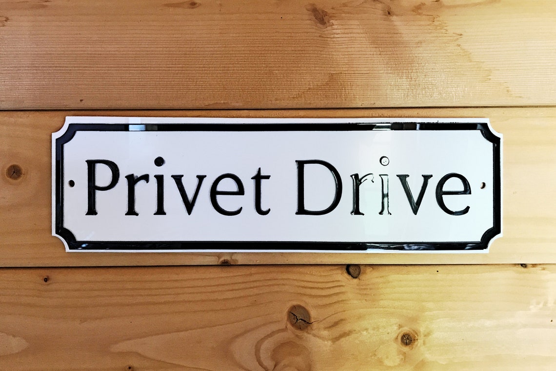 4 Privet Drive Harry Potter Inspired Street Sign. Black and - Etsy