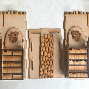 Wizards Library Book Nook - Complete Kit With Glue and USB Lights and ...