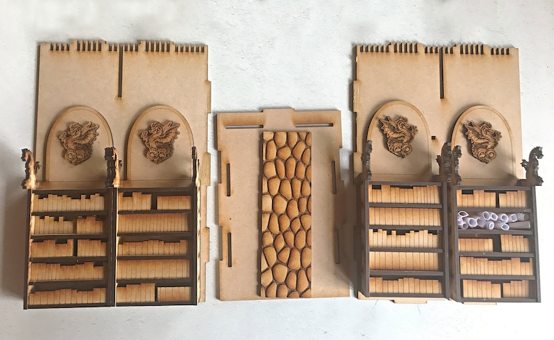 Wizards Library Book Nook Complete Kit With Glue and USB - Etsy