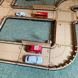 Road Layout for Matchbox Cars: Jigsaw-style Roads With Straights, Turns ...