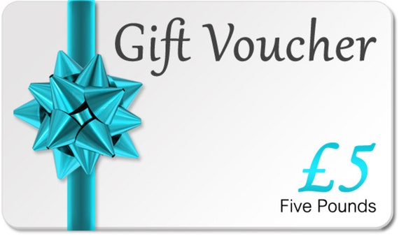 Five Pound Gift Voucher - Etsy