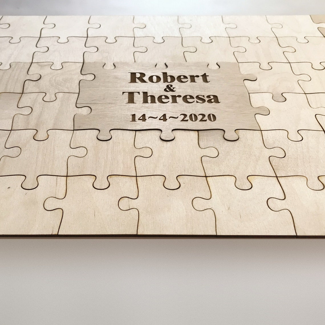Guest Book Jigsaw Puzzle A Completely Special Wedding Guest - Etsy