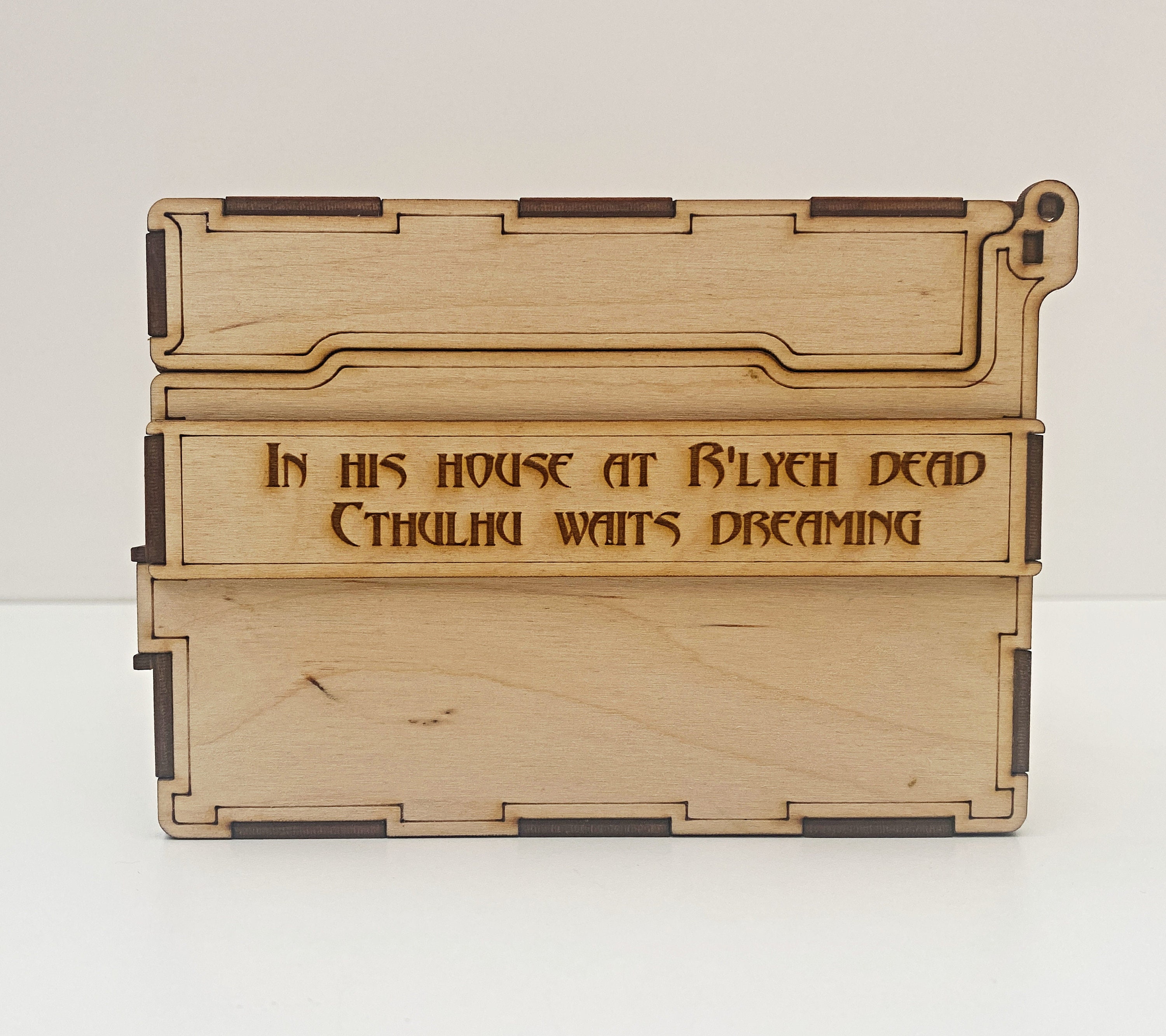 Dead Cthulhu Waits Dreaming at R'lyeh Wooden Box for Lovecraft or ...