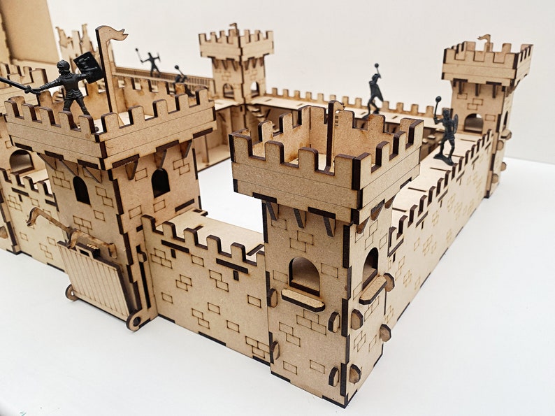 Deluxe Large Wooden Castle Kit That Will Transport Your Child to ...