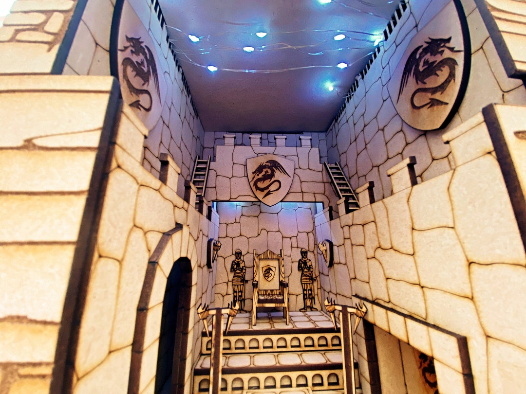 Castle Book Nook, USB Lights and Glue Your Complete Kit. Make Your Own ...