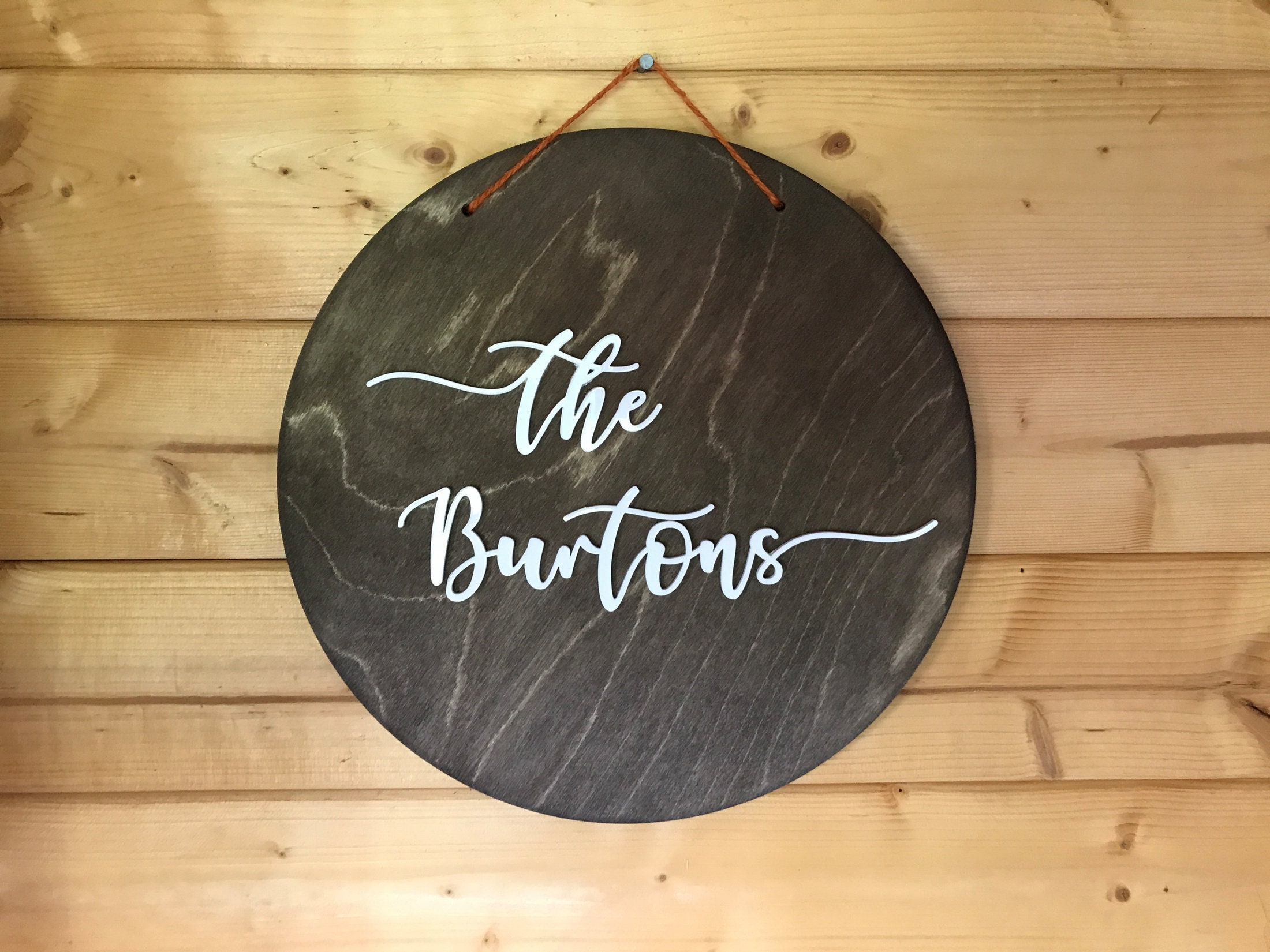 30cm /12 inch hanging family sign ideal for wedding or | Etsy