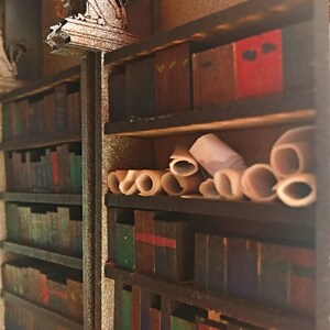 Wizards Library Book Nook - Complete Kit With Glue and USB Lights and ...