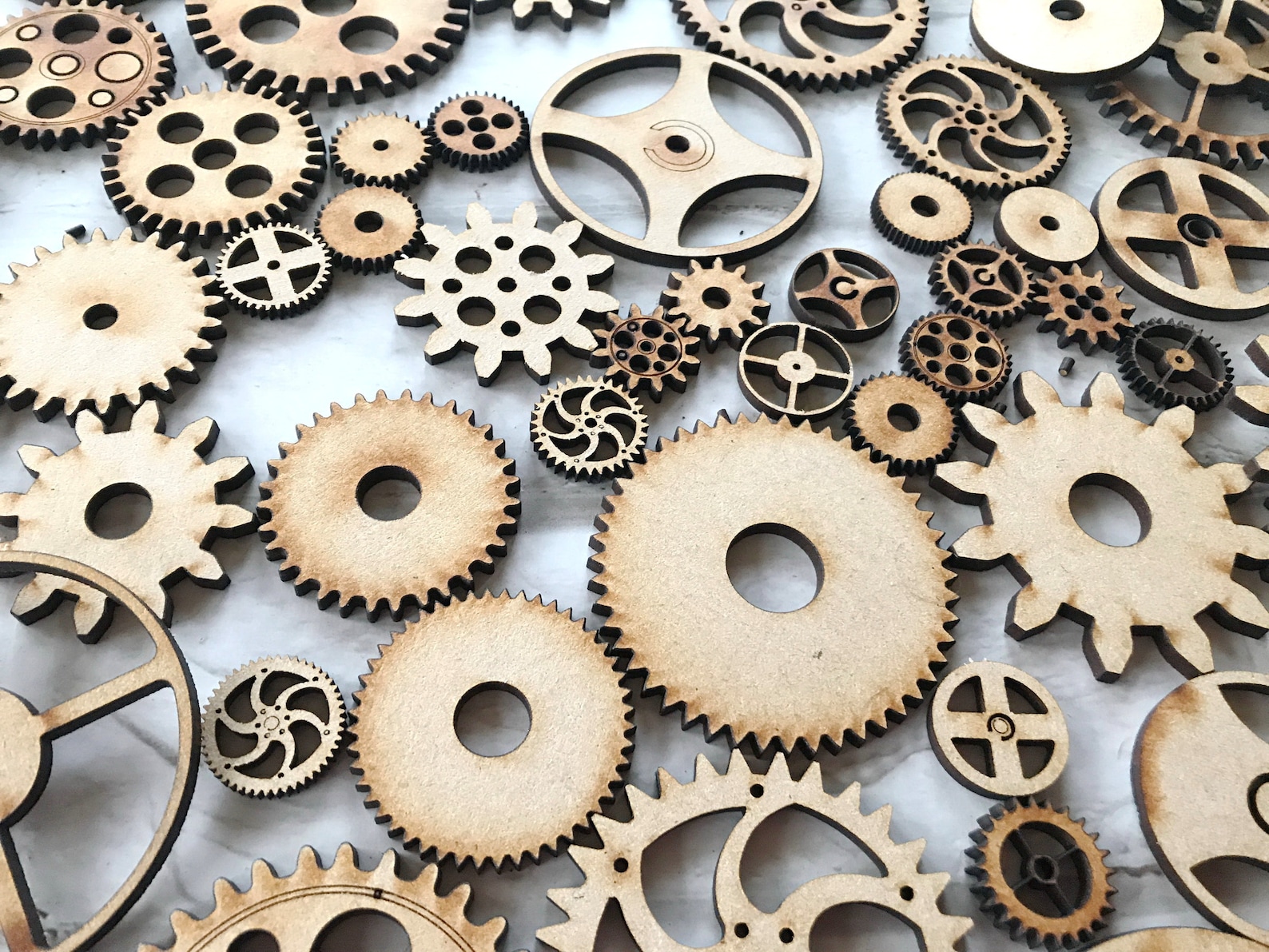 Sixty Large Wooden Gears Steampunk Cosplay Home Decor or - Etsy UK