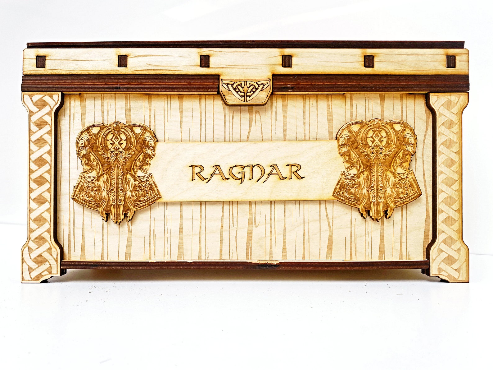 Viking Treasure Chest. Large Box Chest for Celtic Northman - Etsy