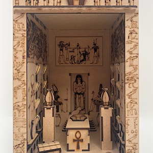 Egyptian Pharaoh's Tomb Book Nook, USB Lights and Glue Your Complete ...