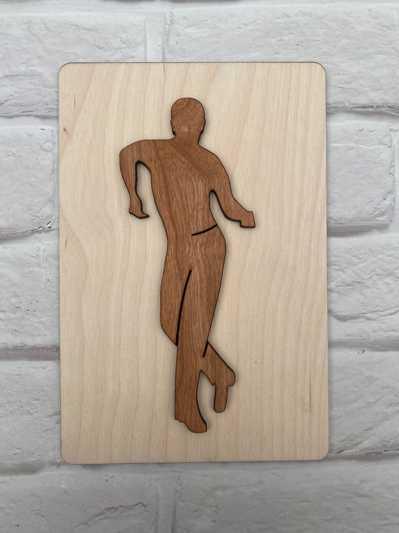 Dancing Ladies and Gents Toilet Signs Clever Wooden Signs - Etsy