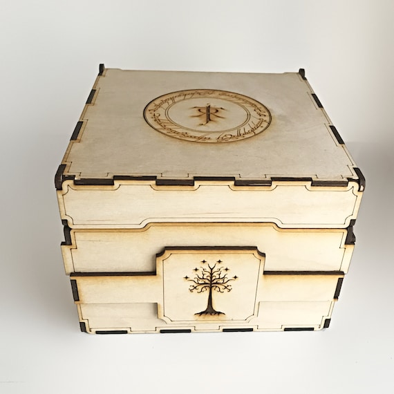 Lord of the Rings Wooden Box Tolkien Signature One Ring to - Etsy