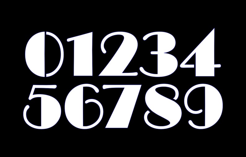 Art Deco Oval House Number. 1920's 1930's Styling | Etsy