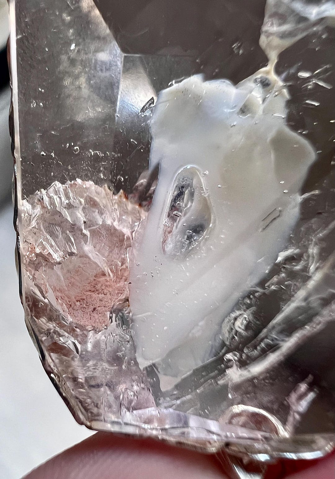 Enhydro - Specialty Enhydro, Faceted Quartz Rock Crystal Pendant With a ...