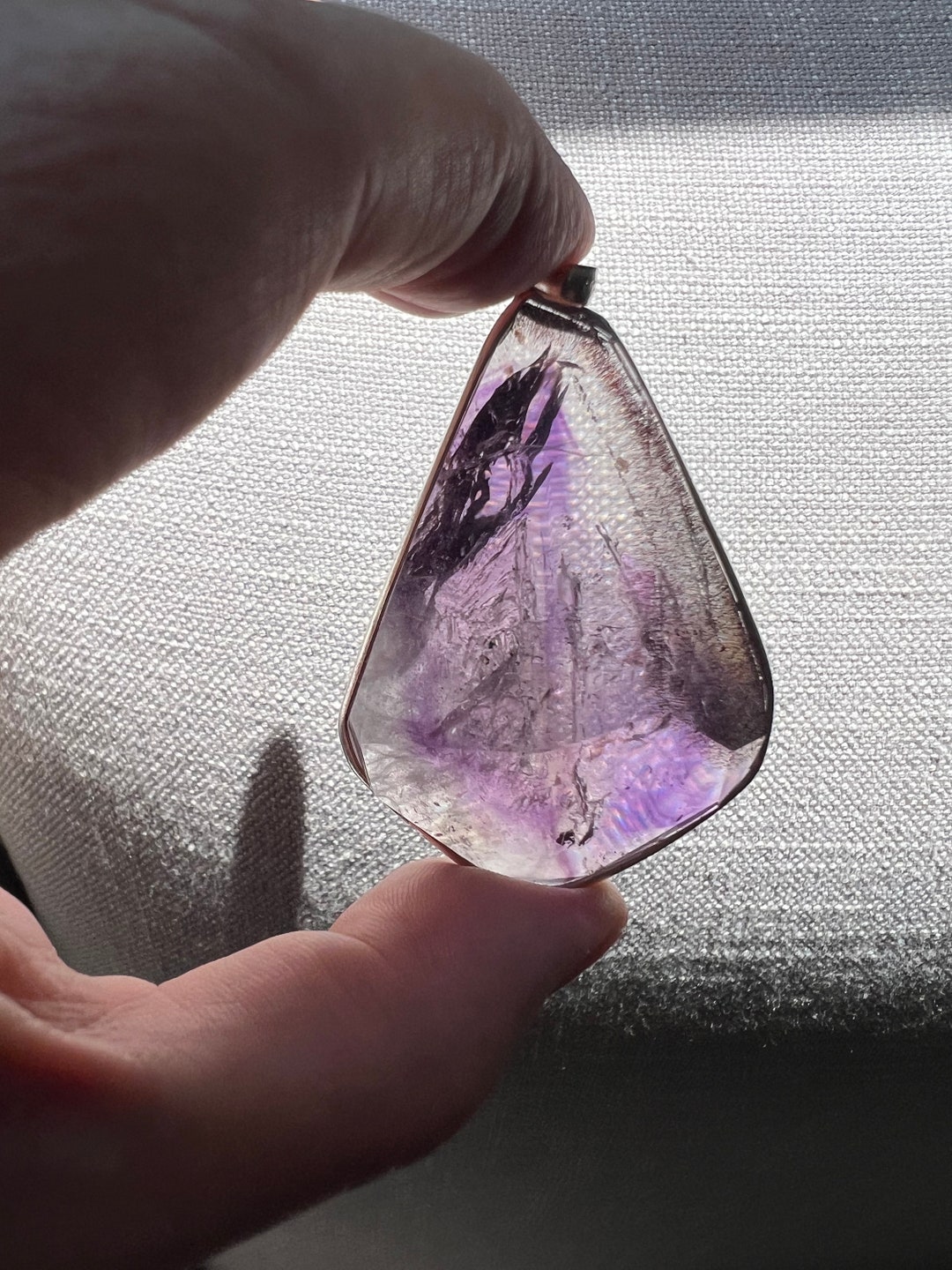 Enhydro - Silver Amethyst Enhydro Pendant – Large Bubble, Brazil ...