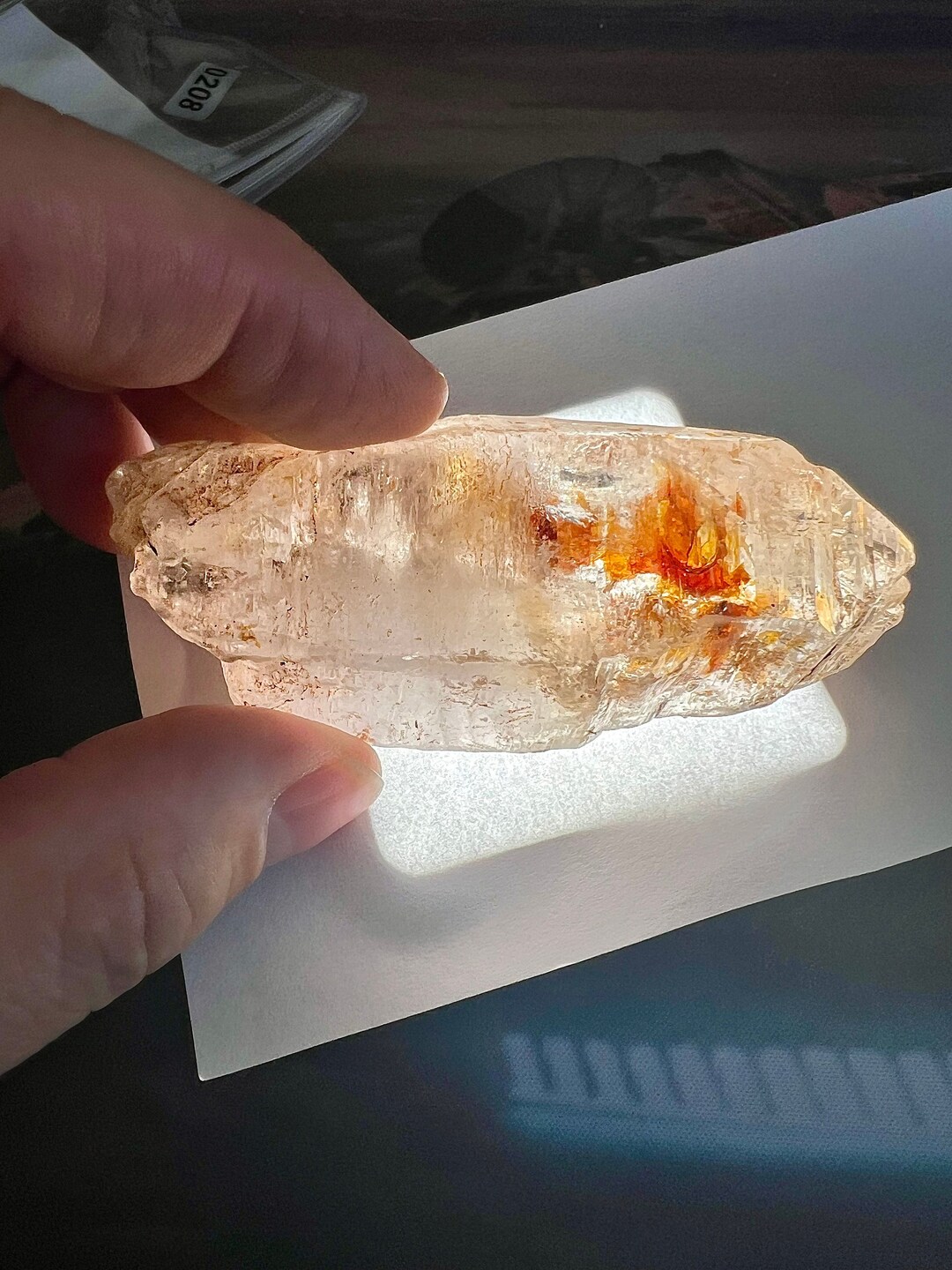 Large Petroleum Quartz golden Enhydro Firefly Specimen Quartz Rock ...