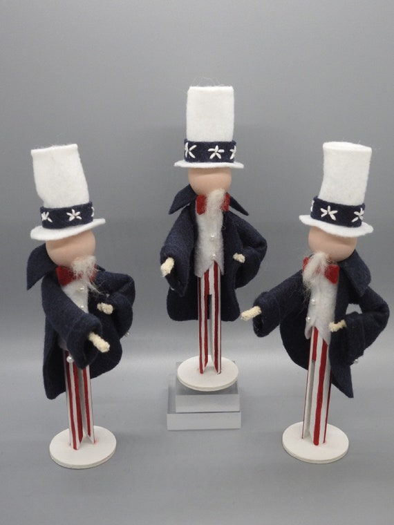 Uncle Sam Clothespin Figure - Etsy