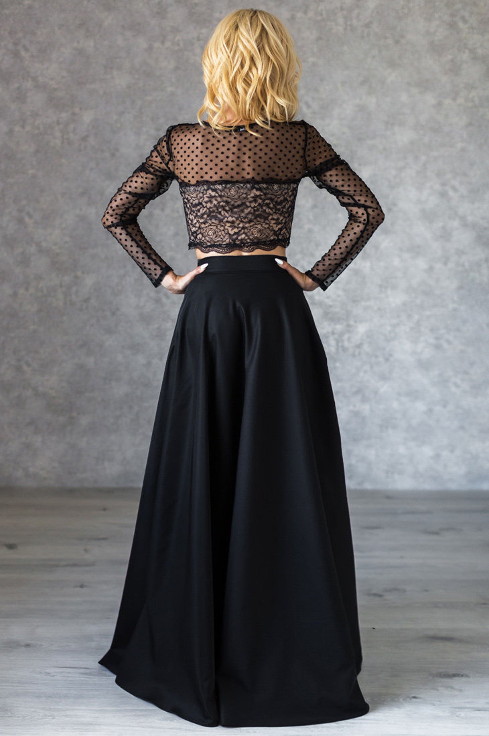 Blue Maxi Skirt / Bridesmaid Skirt / Long Prom Skirt / Long | Etsy