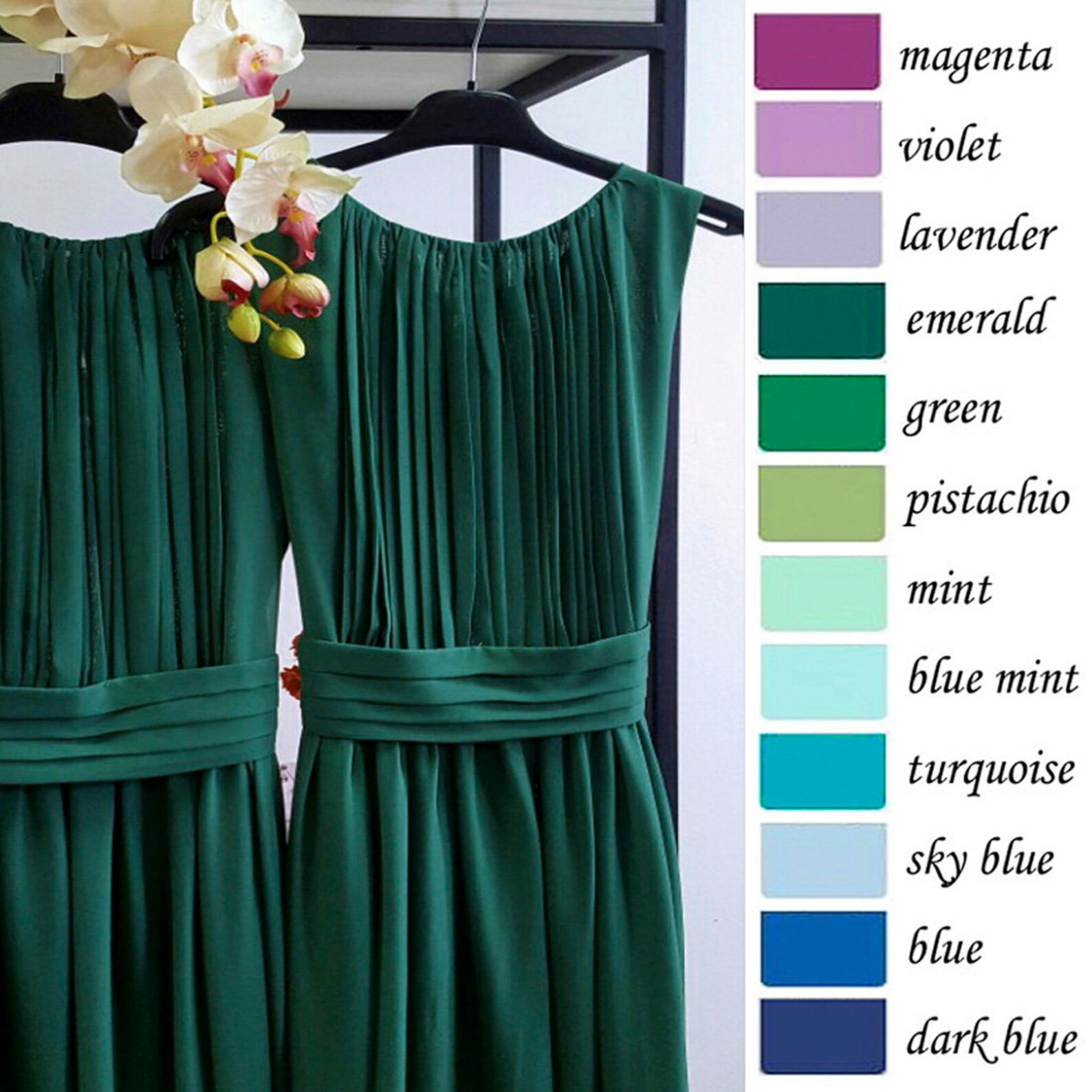 Beautiful Blue Maternity Dress / Long Chiffon Flowy Dress for | Etsy