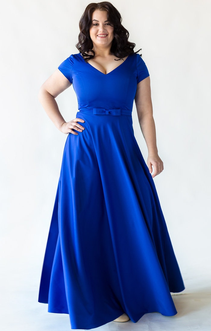 Emerald Green Cotton Dress Plus Size Maxi Dress Short Sleeve Etsy