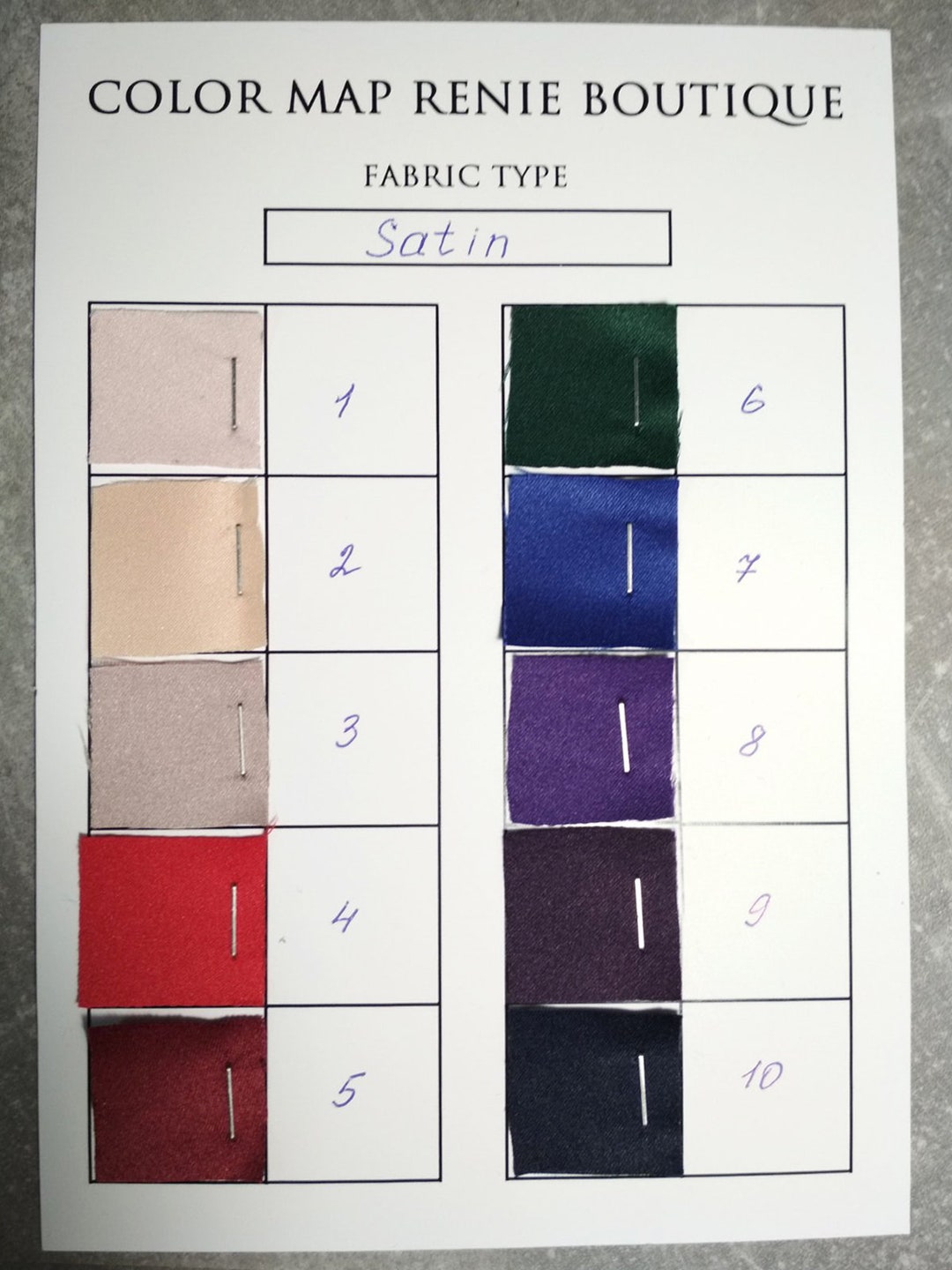Fabric Swatches From Renie Boutique - Etsy