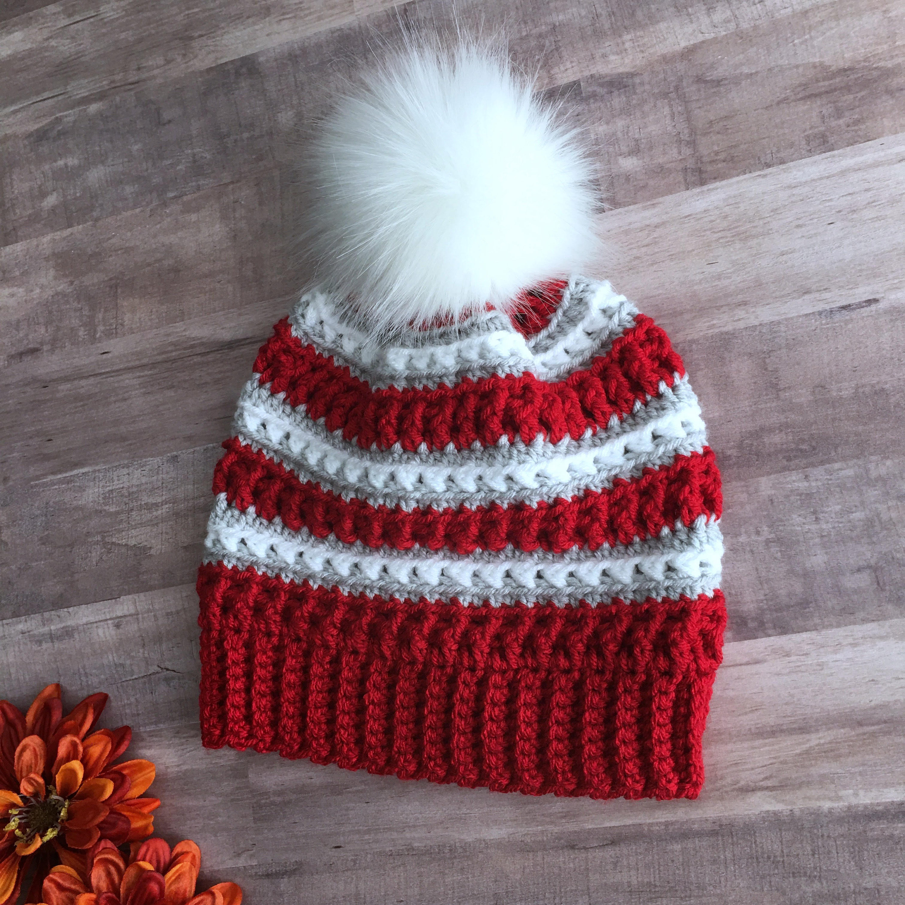 Red Pom Pom Beanie Baby Pom Pom Hat Beanies for Women - Etsy España