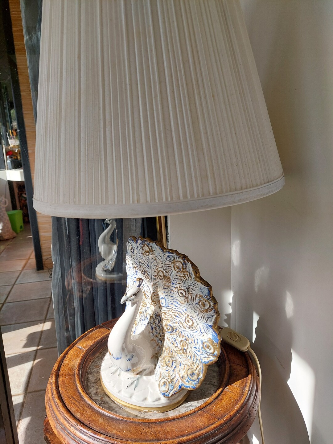 Rare Ceramic Peacock Lamp From the 70s - Etsy
