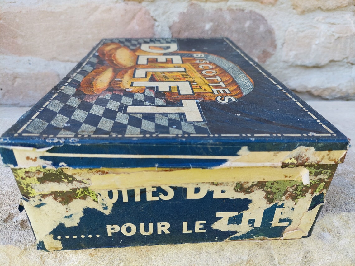 Old Delft Rusk Box From the 30s and 40s - Etsy