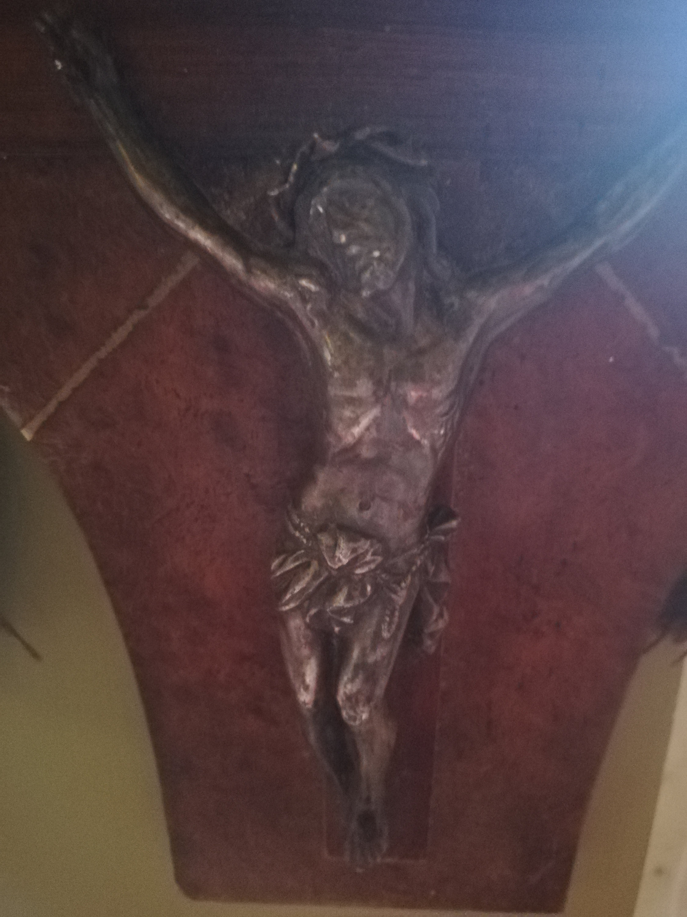 Pretty Art Deco Crucifix in Elm Magnifying Glass and Brass - Etsy